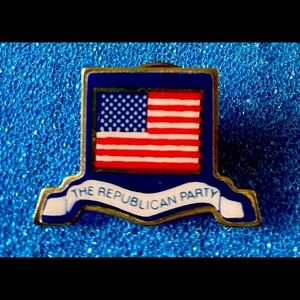 Accessories | Vintage Republican Party Pin | Poshmark